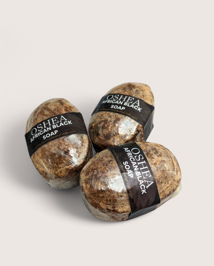 OShea Black Soap – Detox & Glow Face Bar – Touch of OShea Natural Skincare